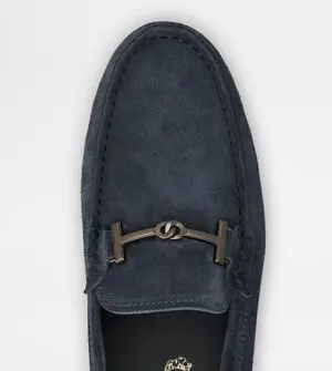 TOD'S City Gommino Driving Loafers With Logo Detail - Black