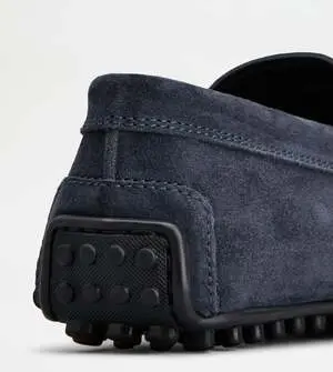 TOD'S City Gommino Driving Loafers With Logo Detail - Black