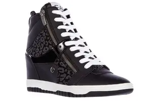 EA7 High-top Sneakers With Leopard Print Detail