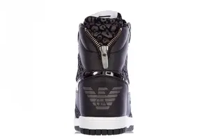 EA7 High-top Sneakers With Leopard Print Detail