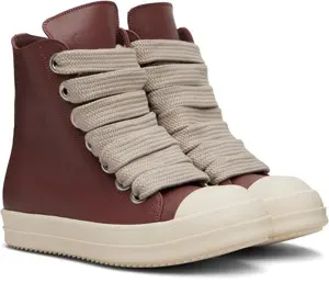 Rick Owens Lace-up High-top Sneakers - Red