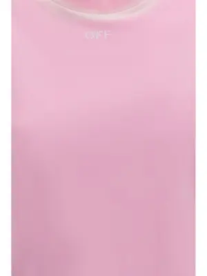 Off-White Spray Off" Boxy T-shirt - Pink