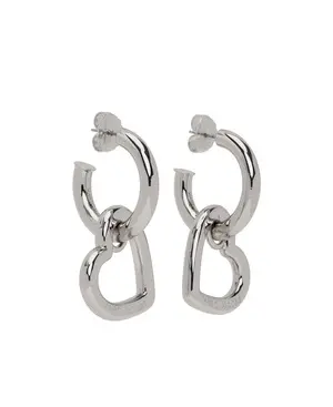 Marc Jacobs Heart Detail Hoop Earrings