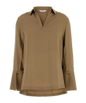 Max Mara Long Sleeve V-neck Top
