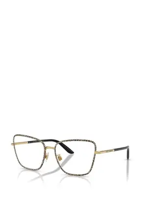Dolce & Gabbana Leopard-patterned Cat-eye Eyeglasses