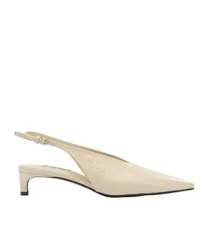 JIL SANDER Leather Slingback Pumps - Brieg