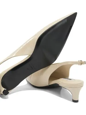 JIL SANDER Leather Slingback Pumps - Brieg