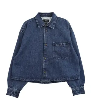 A.p.c. Samantha Buttoned Denim Jacket - Blue
