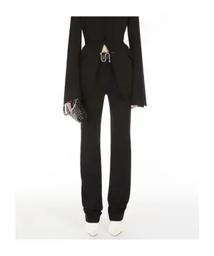 Sportmax Straight Leg Crepe Pants