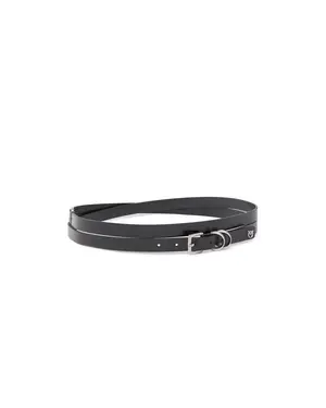 Pinko Logo Buckle Leather Belt