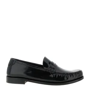 Saint Laurent Metallic Loafers For Men