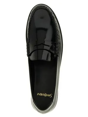 Saint Laurent Le Loafer Slip-on Loafers - Black
