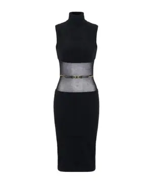 Elisabetta Franchi High Neck Dresses