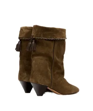 Isabel Marant Étoile Dalby Tassel Detailed Boots - Bronze