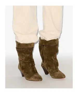 Isabel Marant Étoile Dalby Tassel Detailed Boots - Bronze