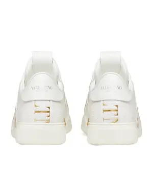 Valentino Garavani Vl7n Round Toe Lace-up Sneakers - White