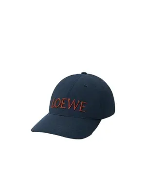 Loewe Embroidered Baseball Cap - Deep Navy Blue