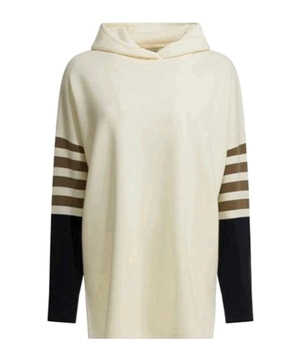 Max Mara Striped Sleeve Hoodie