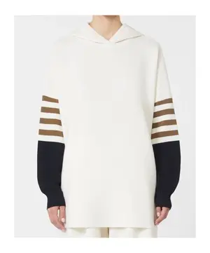 Max Mara Striped Sleeve Hoodie