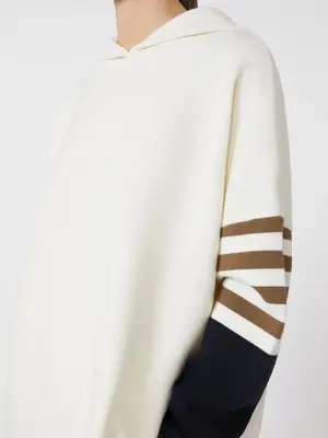 Max Mara Striped Sleeve Hoodie
