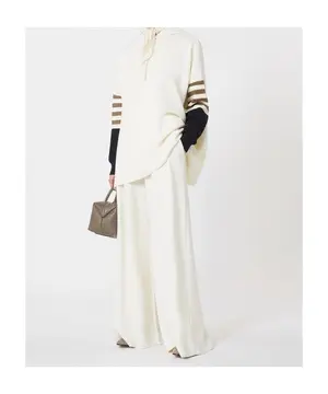 Max Mara Striped Sleeve Hoodie