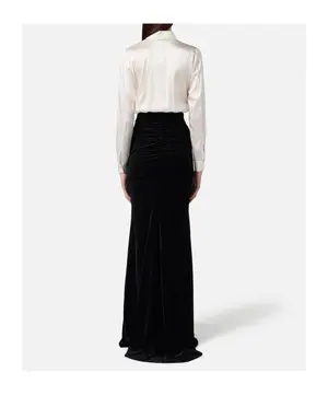 Elisabetta Franchi Maxi Dress With Removable Shirt