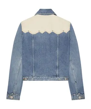 Givenchy Collared Button-up Denim Jacket - Denim Blue