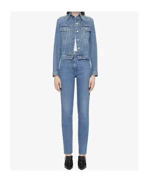 Givenchy Collared Button-up Denim Jacket - Denim Blue