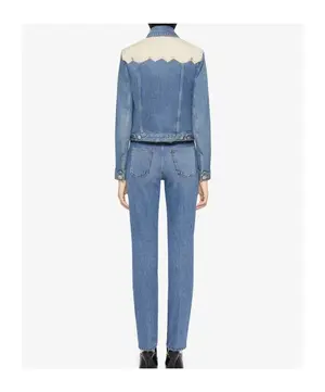 Givenchy Collared Button-up Denim Jacket - Denim Blue