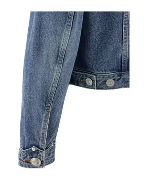 Givenchy Collared Button-up Denim Jacket - Denim Blue