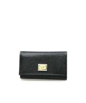 Dolce & Gabbana Logo Details Key Bag - Black