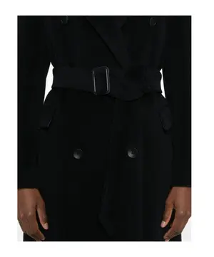 Tagliatore Long-sleeved Coat - Black