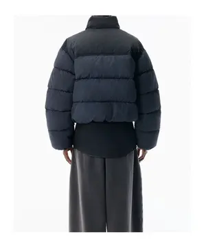Alexander Wang Cropped Puffer Jacket - Black
