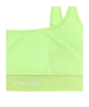 TOM FORD Logo Underband Bralette Bra - Green
