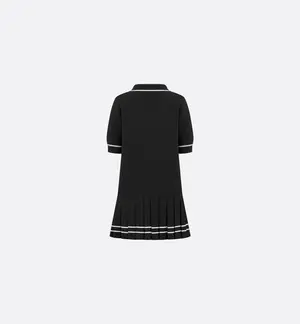 Dior Pleated Dress With Embroidery