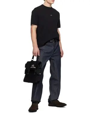 A.p.c. Recuperation Foldover Messenger Bag - Black