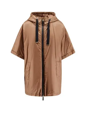 Max Mara The Cube Hooded Cape Jacket - Brown