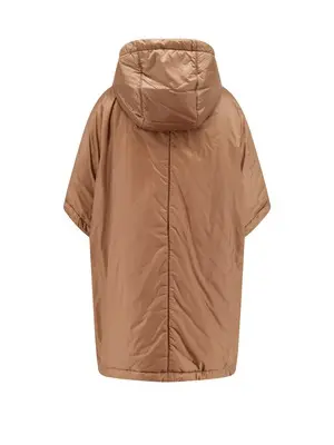 Max Mara Greenci Zip-up Padded Cape - Brown