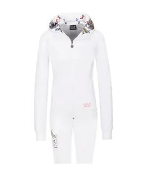 EA7 Logo Detail Sports Suit - White