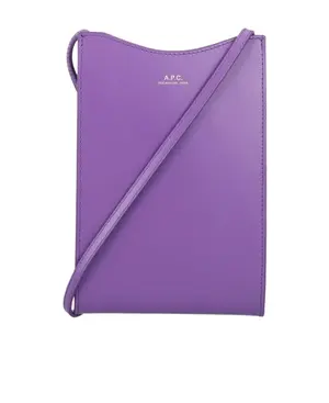 A.p.c. Jamie Logo Print Crossbody Bag - Purple