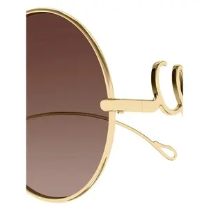 Chloé Round Frame Sunglasses - Brown