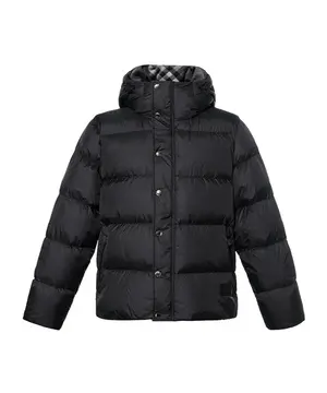 Burberry Hooded Puffer Jacket With Duck Down And Feather Fill
