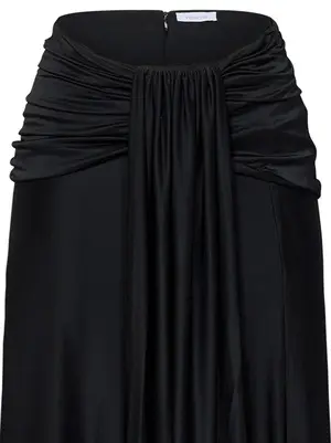 Rabanne Gathered Detailed Midi Skirt