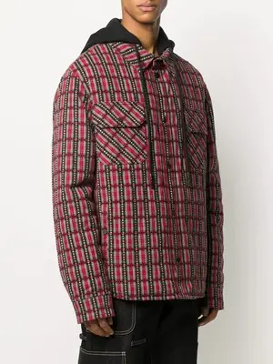 Off-White Checked Hooded Jacket