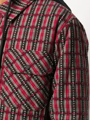 Off-White Checked Hooded Jacket