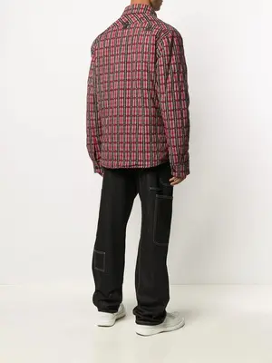 Off-White Checked Hooded Jacket
