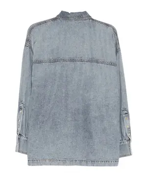 DARKPARK Jenny Denim Boxy Shirt - Gray