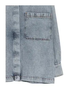 DARKPARK Jenny Denim Boxy Shirt - Gray