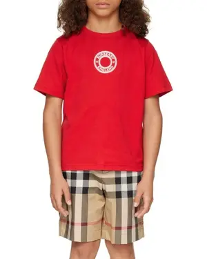 Burberry Logo Print Cotton T-shirt
