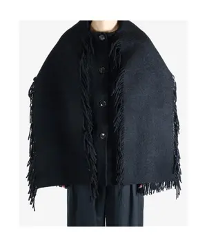 TOTEME Fringe High Neck Cape